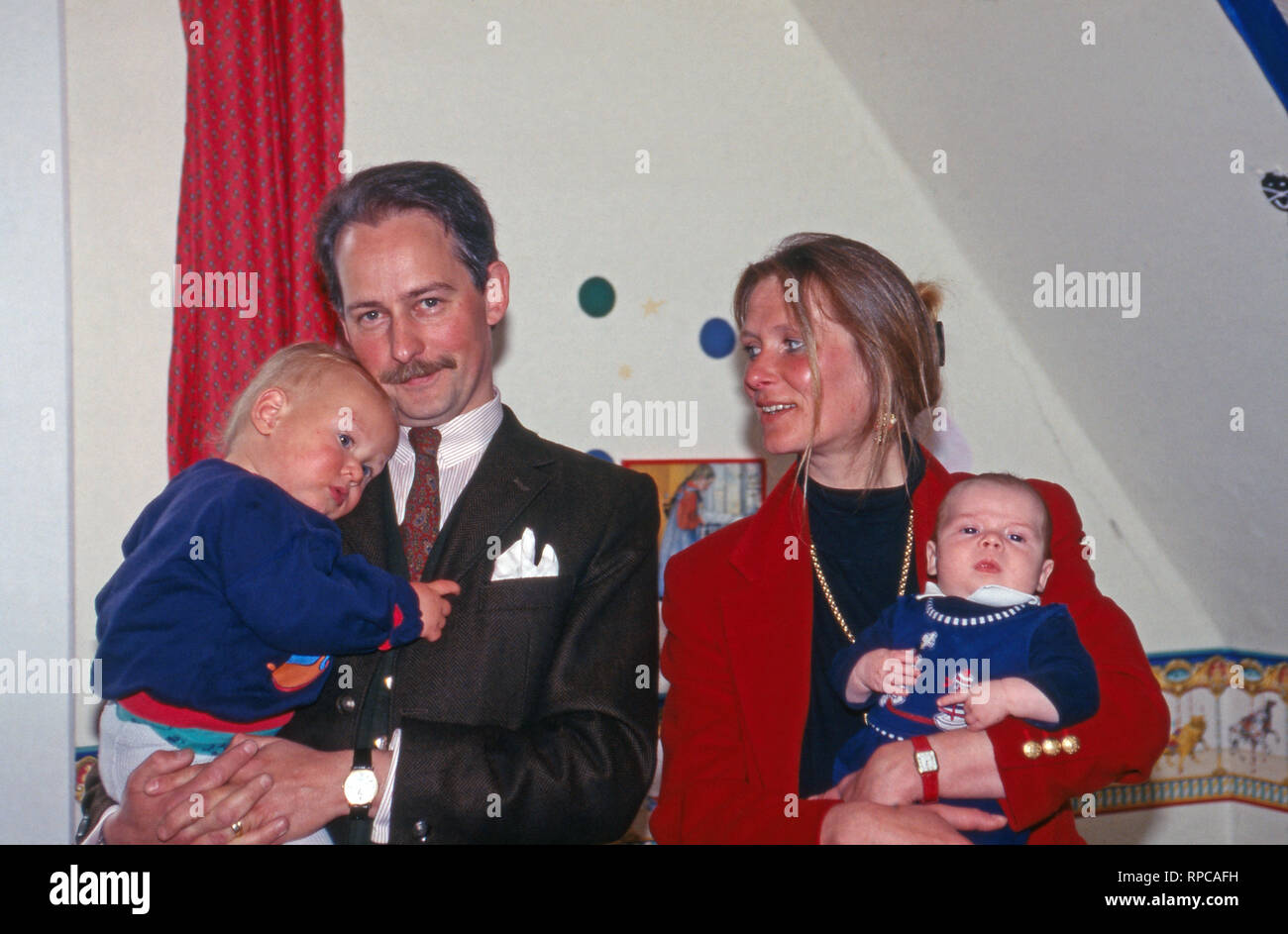 Rudolph Prinz von Croy mit Ehefrau Alexandra à Dülmen, Allemagne 1989 ...