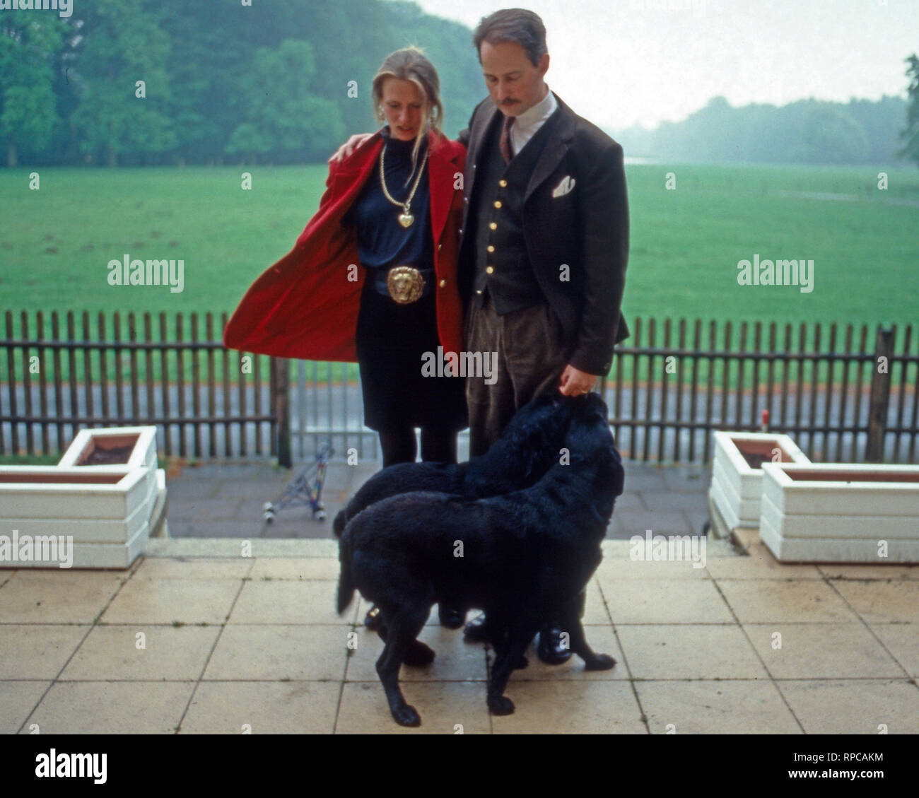 Rudolph Prinz von Croy mit Ehefrau Alexandra à Dülmen, Allemagne 1989 ...