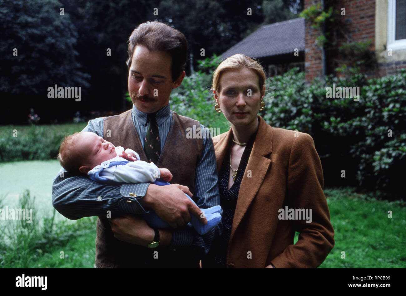 Rudolph Prinz von Croy mit Ehefrau Alexandra à Dülmen, Allemagne 1989 ...