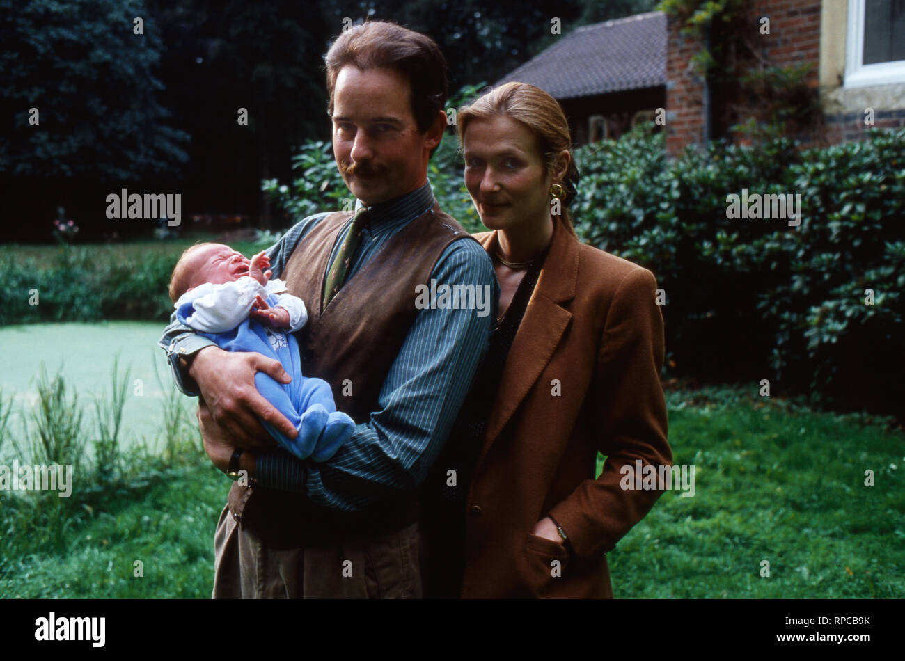 Rudolph Prinz von Croy mit Ehefrau Alexandra à Dülmen, Allemagne 1989 ...