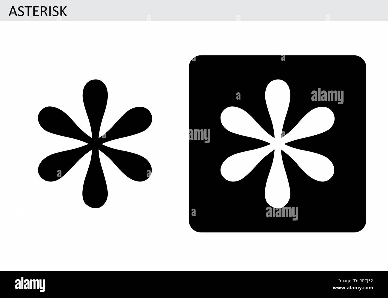 Asterisk symbol Banque de photographies et d’images à haute résolution ...