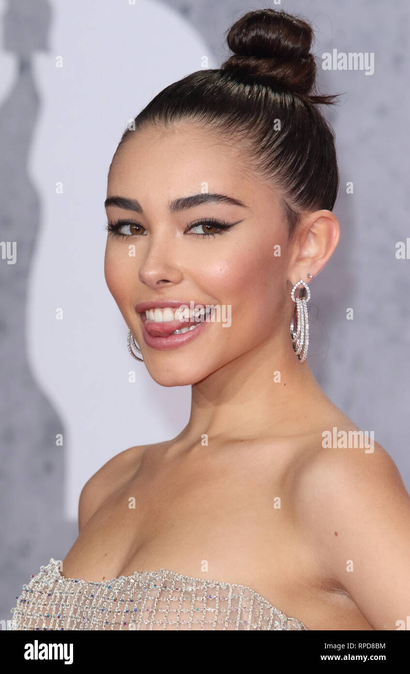 Madison Beer vu sur le tapis rouge lors des Brit Awards 2019 à l'O2 ...