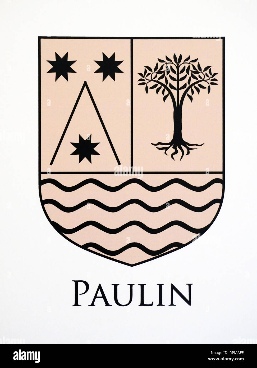 Armoiries de la famille Paulin ou ''important '' les gens d'armes ou d ...