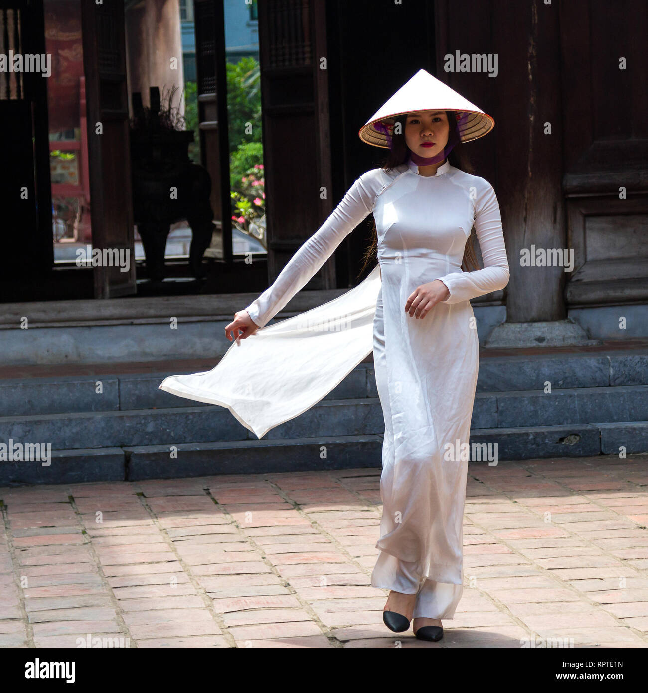 Jeune femme vietnamienne ao dai Banque de photographies et d’images à ...