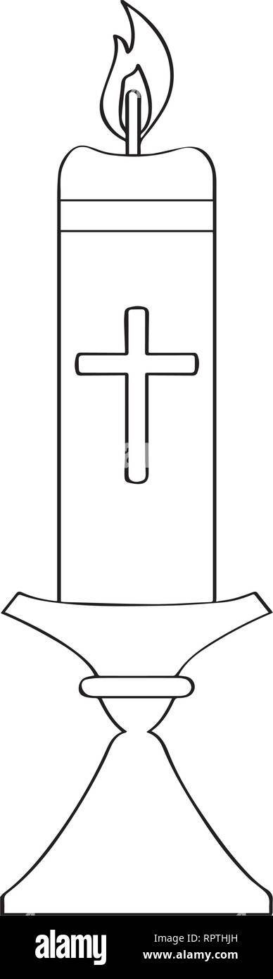 Aperçu d'un cierge pascal Image Vectorielle Stock - Alamy