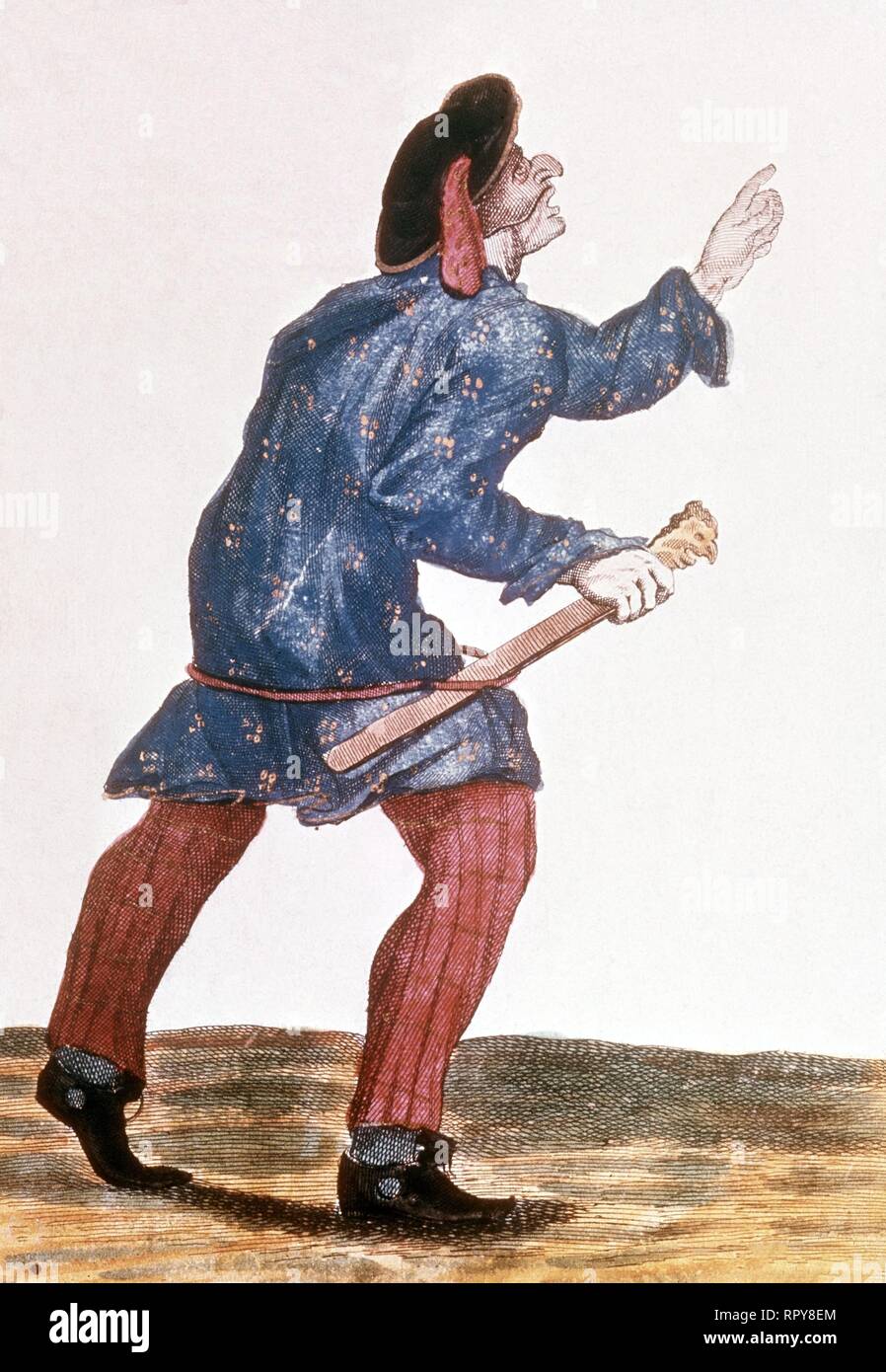 POLICHINELA - siglo XVI. Emplacement : MUSEO BUCARDO. Rome. ITALIA ...