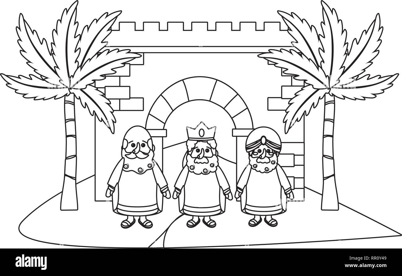 Crèche de cartoon Image Vectorielle Stock - Alamy