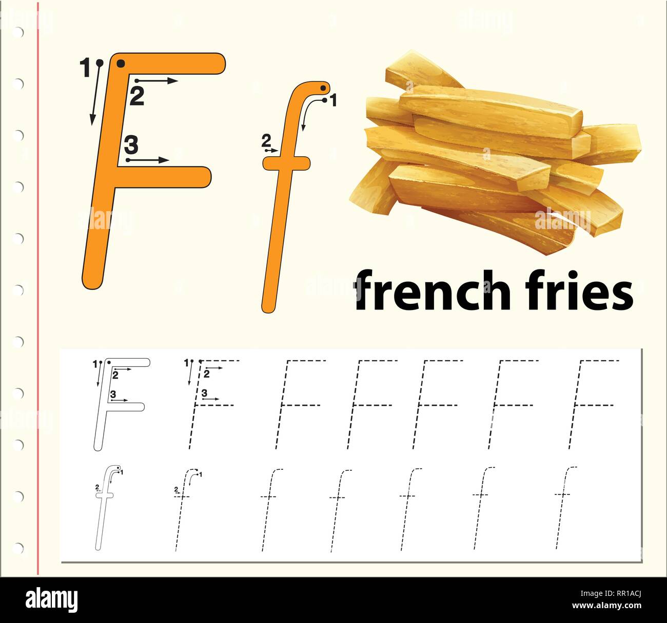 Alphabet worksheet letter french Banque de photographies et d’images à ...