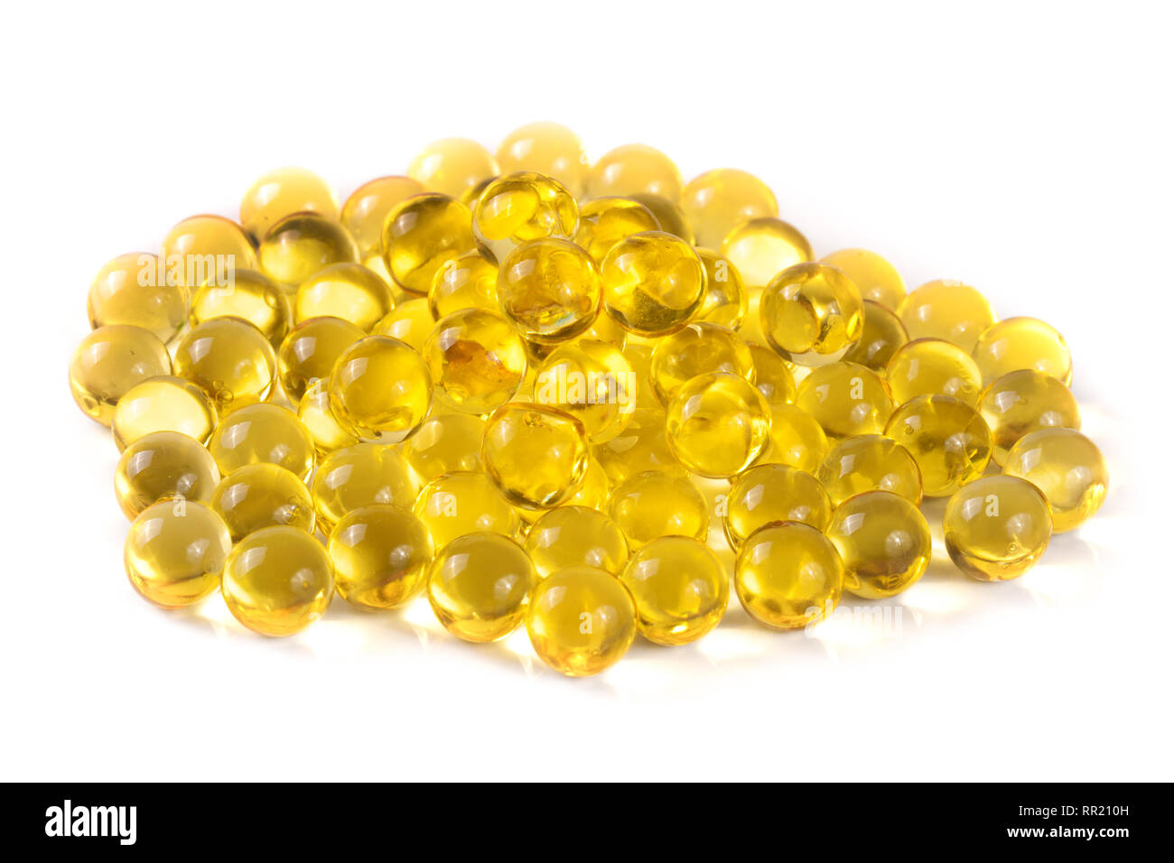 Pilule ronde blanche avec un d Banque de photographies et d’images à ...