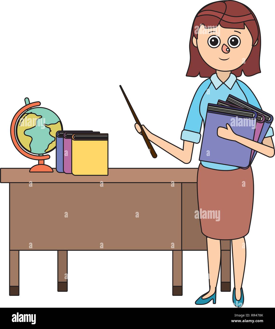 Teacher cartoon Banque d'images vectorielles - Page 2 - Alamy