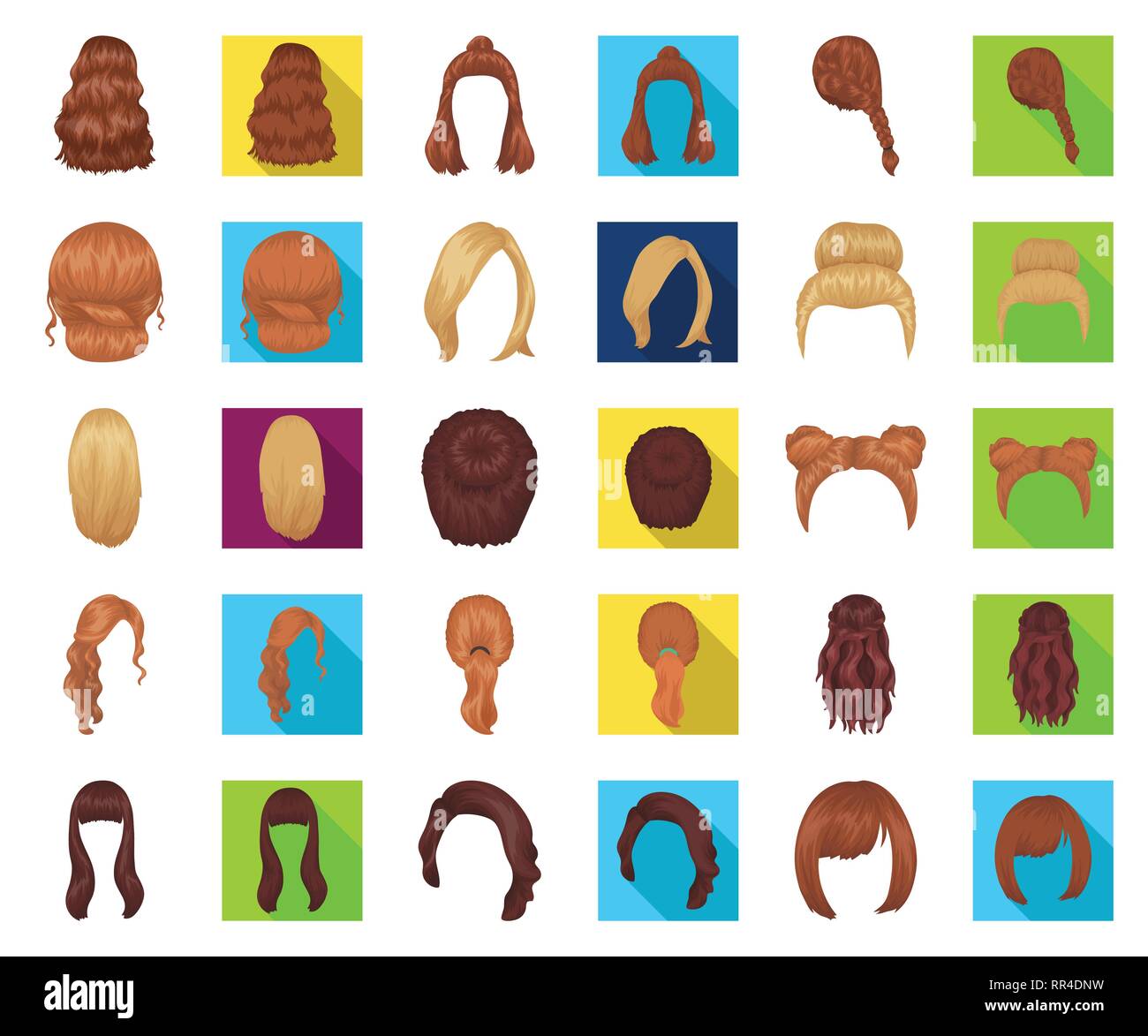 Retour,beauté,coiffure,caricature,tresse,télévision,collection,fils,DE ...