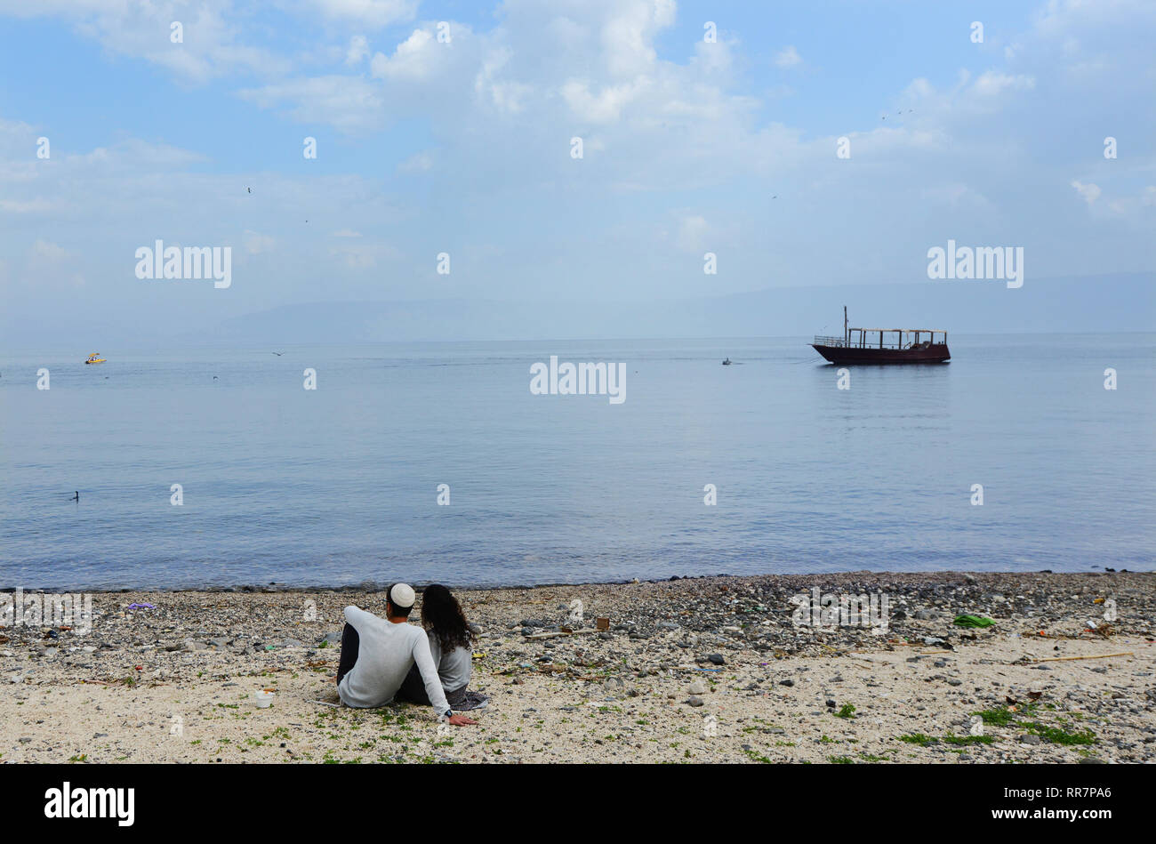 Tiberias sea of galilee lake tiberias Banque de photographies et d ...