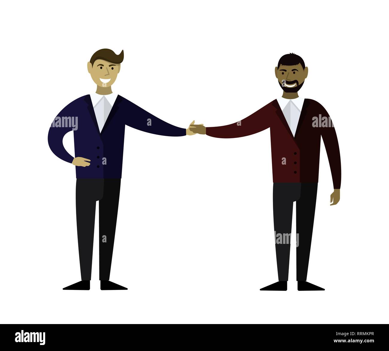 Saluer serrer la main Banque d'images vectorielles - Alamy