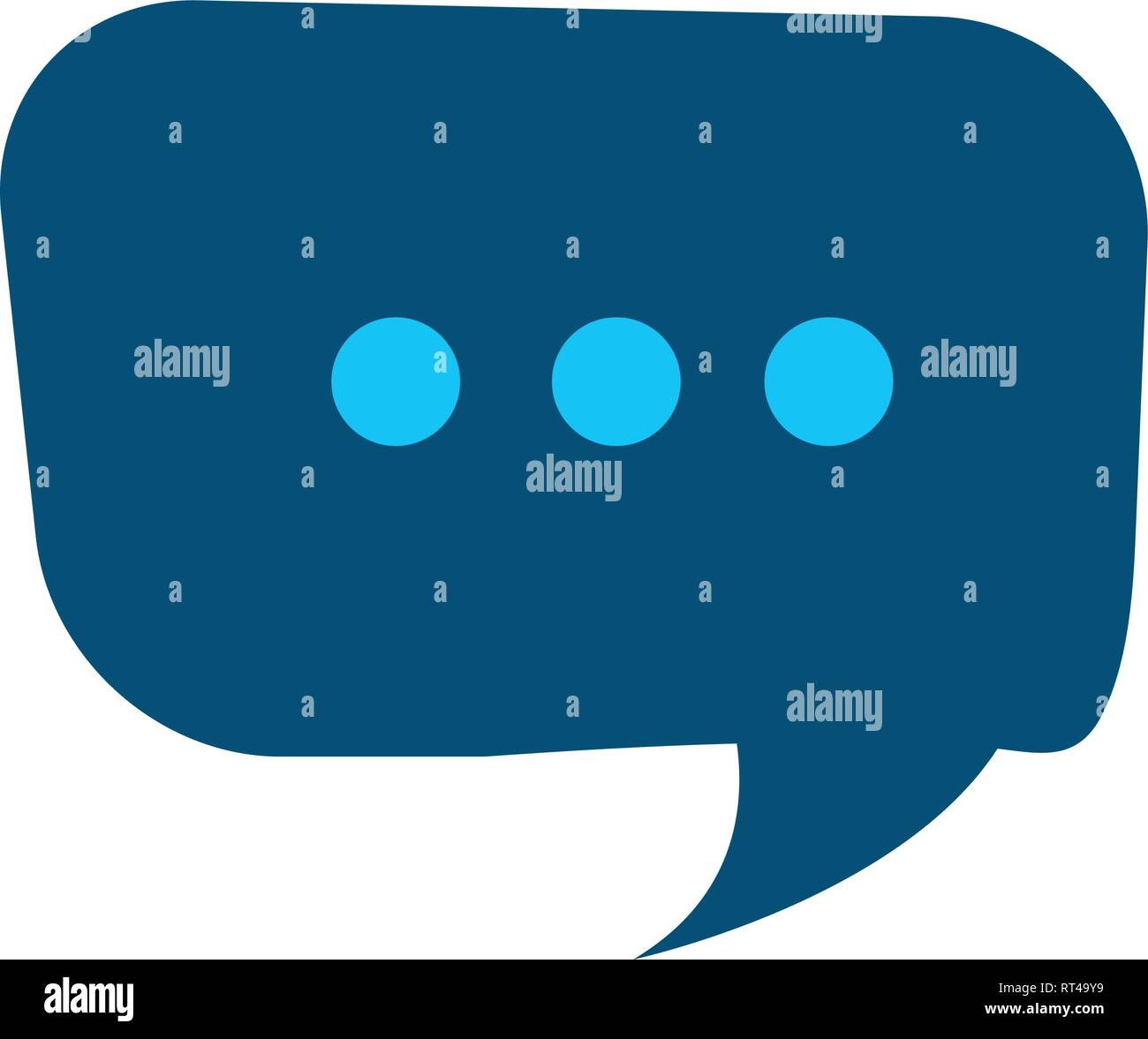 Bulle message sur fond blanc vector illustration Image Vectorielle ...