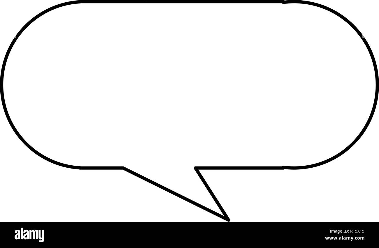 Bulle message sur fond blanc vector illustration Image Vectorielle ...