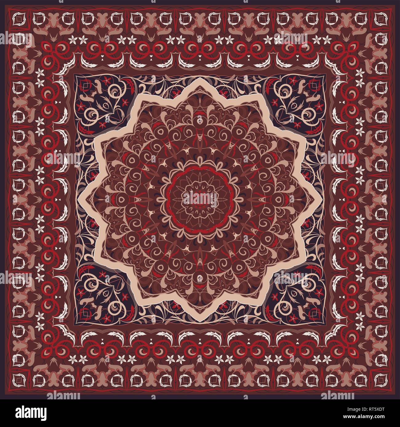 Persian carpet Banque d'images vectorielles - Alamy