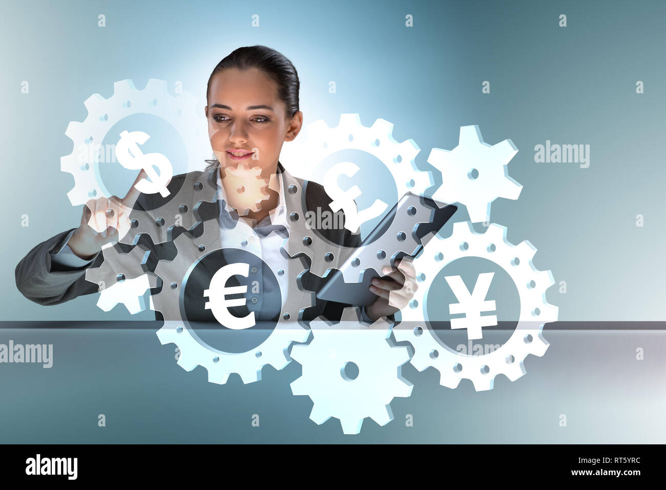 Symbole du yen en rotation Banque de photographies et d’images à haute ...