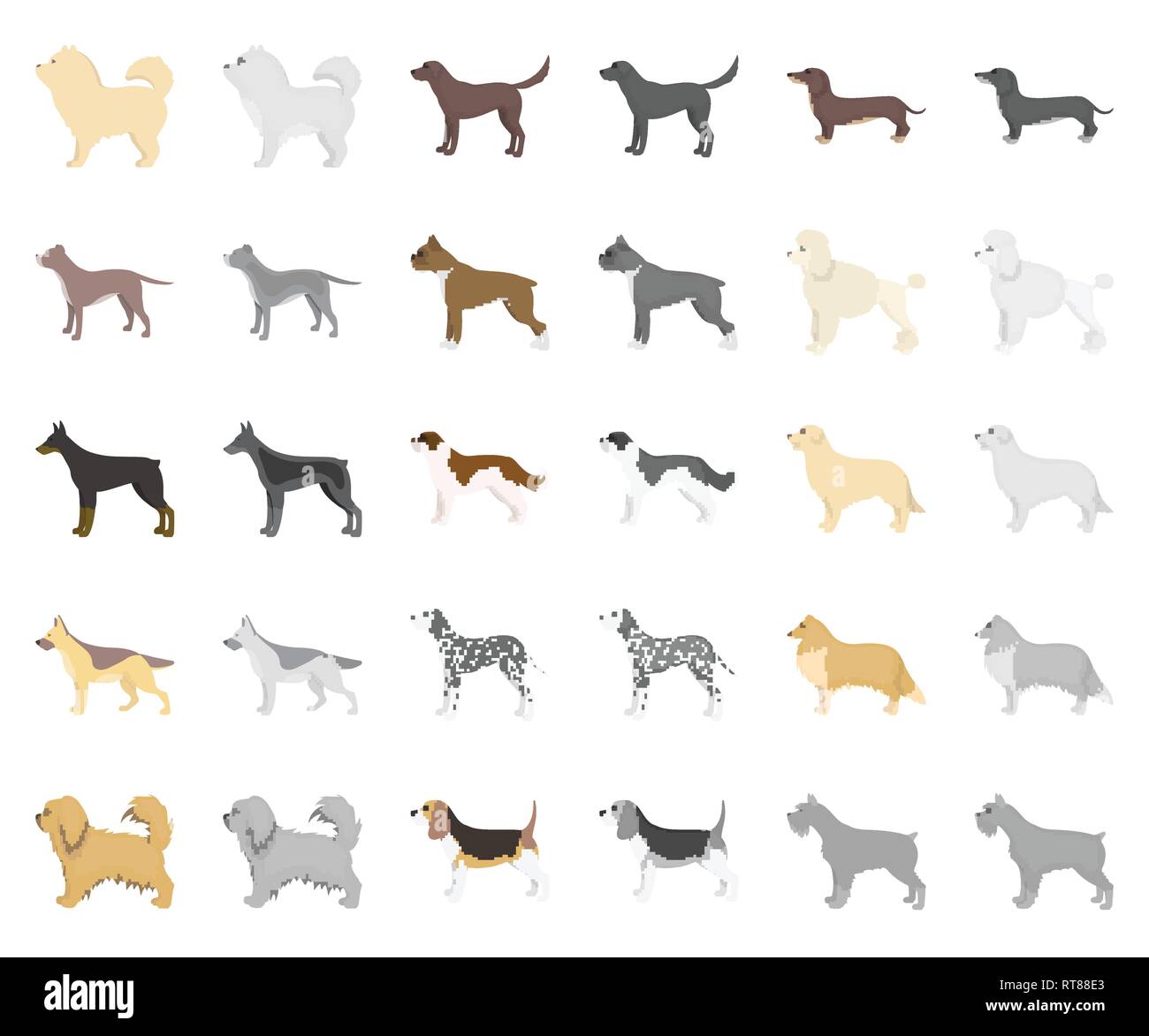 Races de chien boxer Banque d'images vectorielles - Page 3 - Alamy