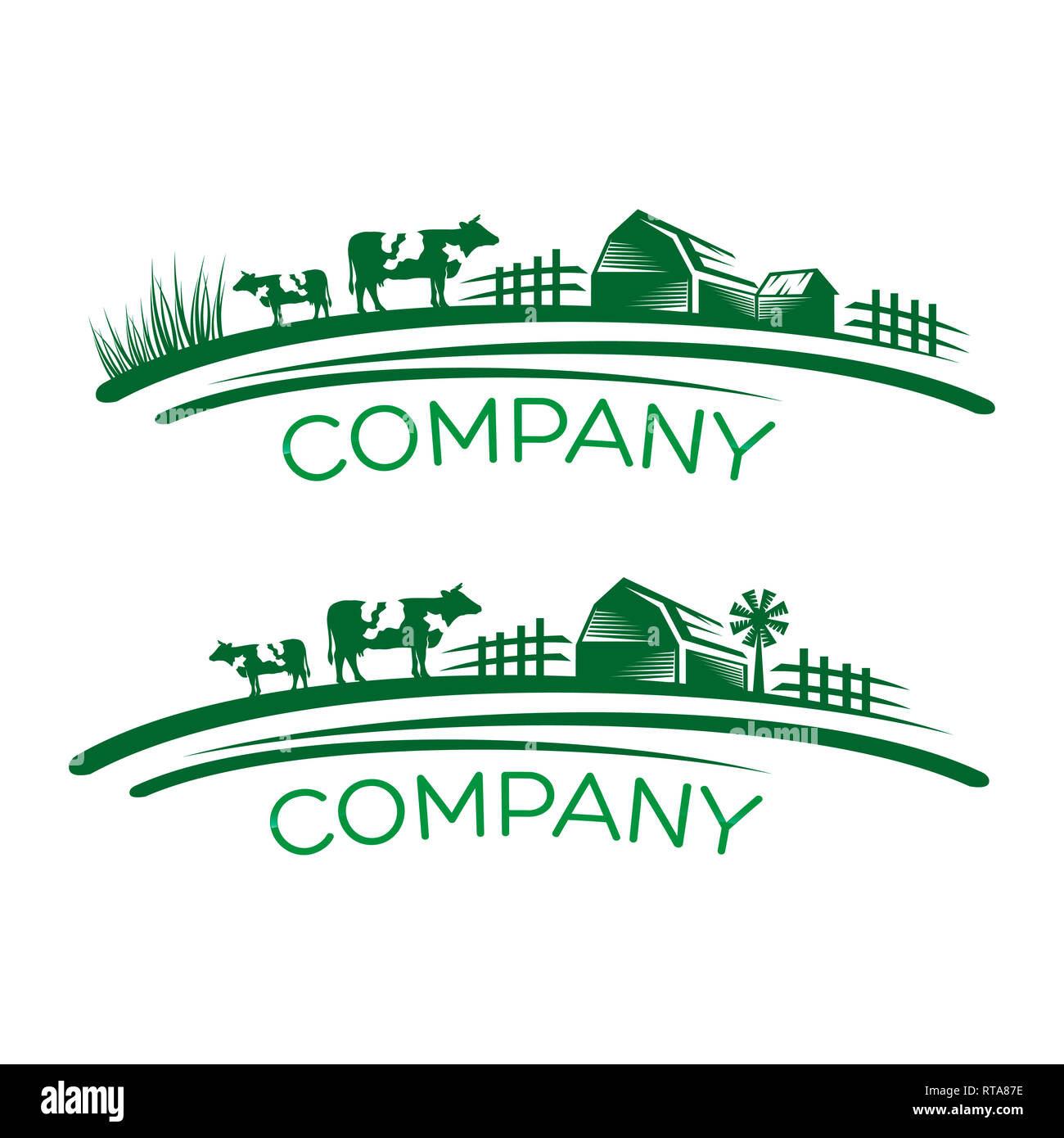Logo de la ferme Photo Stock - Alamy