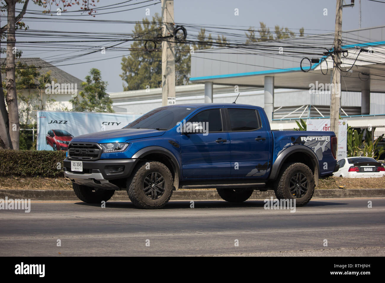 Chiang Mai, Thaïlande - 11 Février 2019 : Prise en voiture, Ford F-150 ...