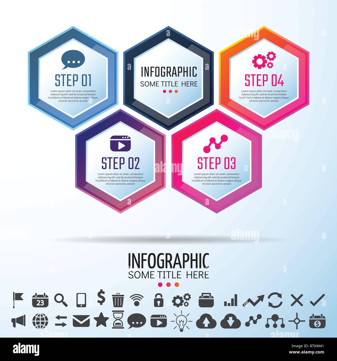 Modèle de conception infographiques,Vector Illustration Image ...