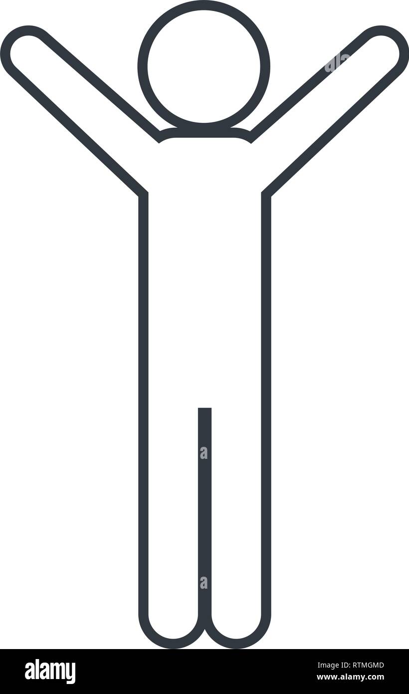 Pictogramme homme cartoon Image Vectorielle Stock - Alamy