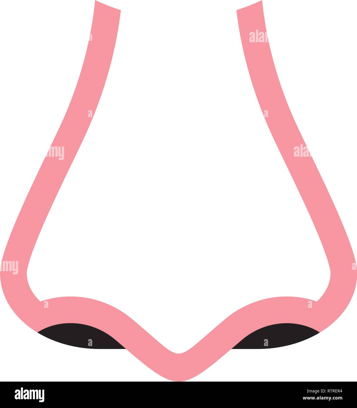 Nez humain Banque d'images vectorielles - Alamy