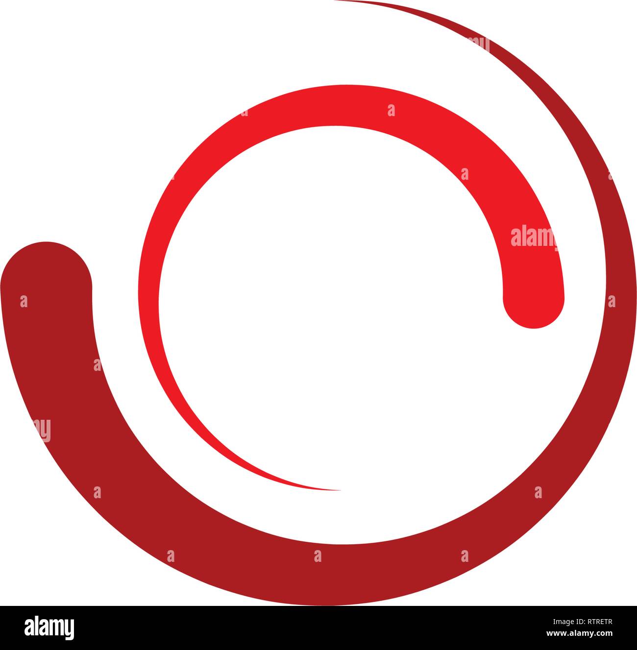 L'icône de chargement logo design rouge symbole de l'élément Image ...