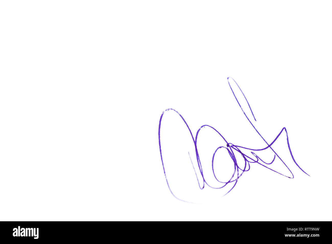 Handwritten signature Banque d'image et photos - Alamy