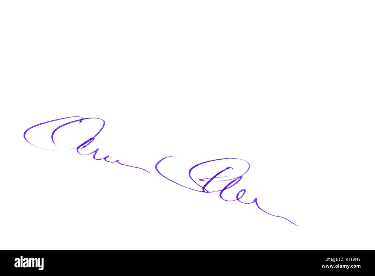 Handwritten signature Banque d'image et photos - Alamy