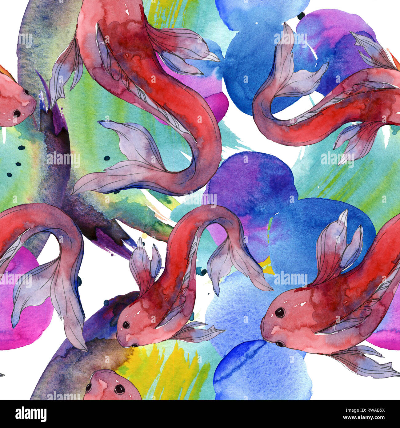 Jeu de poissons aquatiques. Mer Rouge et poissons exotiques intérieur ...