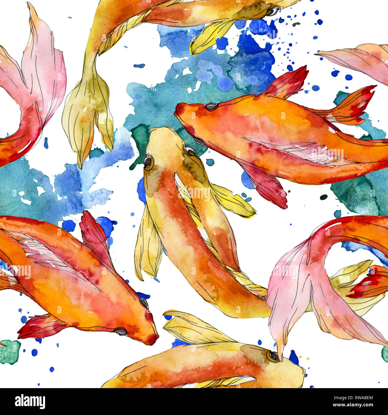 Jeu de poissons aquatiques. Mer Rouge et poissons exotiques intérieur ...