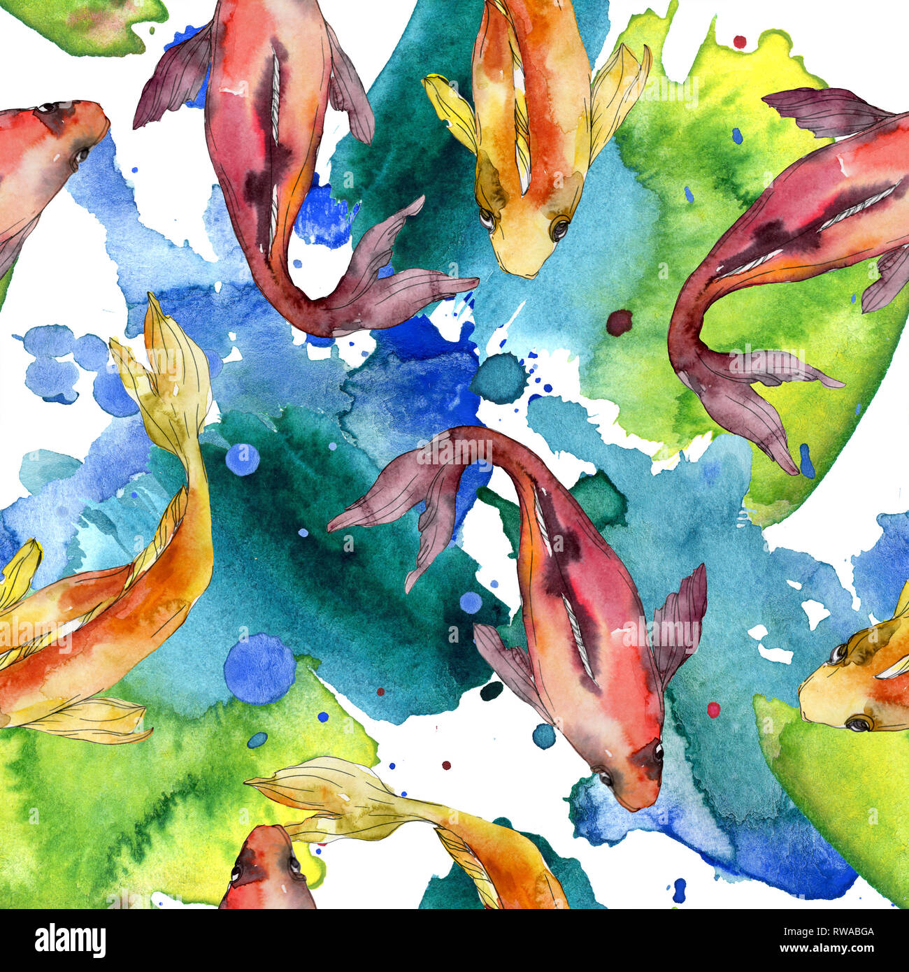 Jeu de poissons aquatiques. Mer Rouge et poissons exotiques intérieur ...