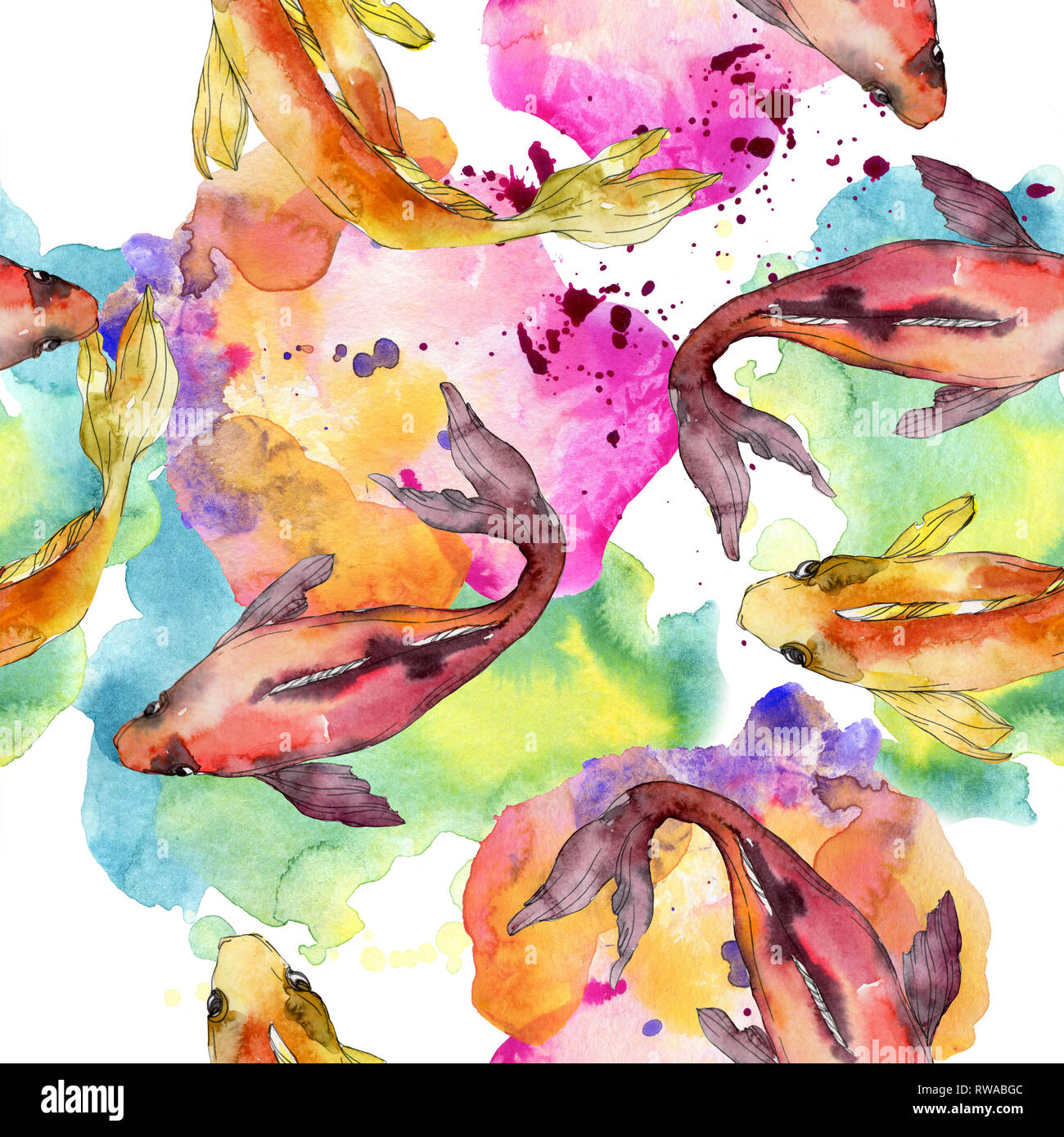 Jeu de poissons aquatiques. Mer Rouge et poissons exotiques intérieur ...