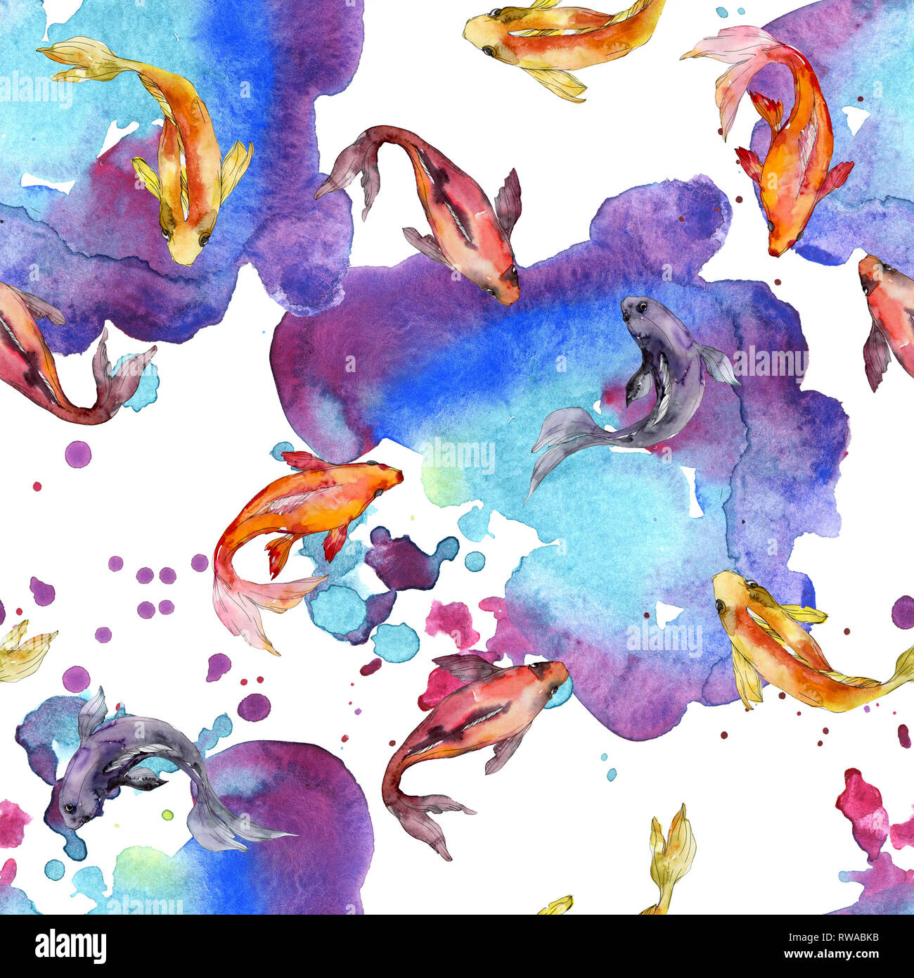 Jeu de poissons aquatiques. Mer Rouge et poissons exotiques intérieur ...