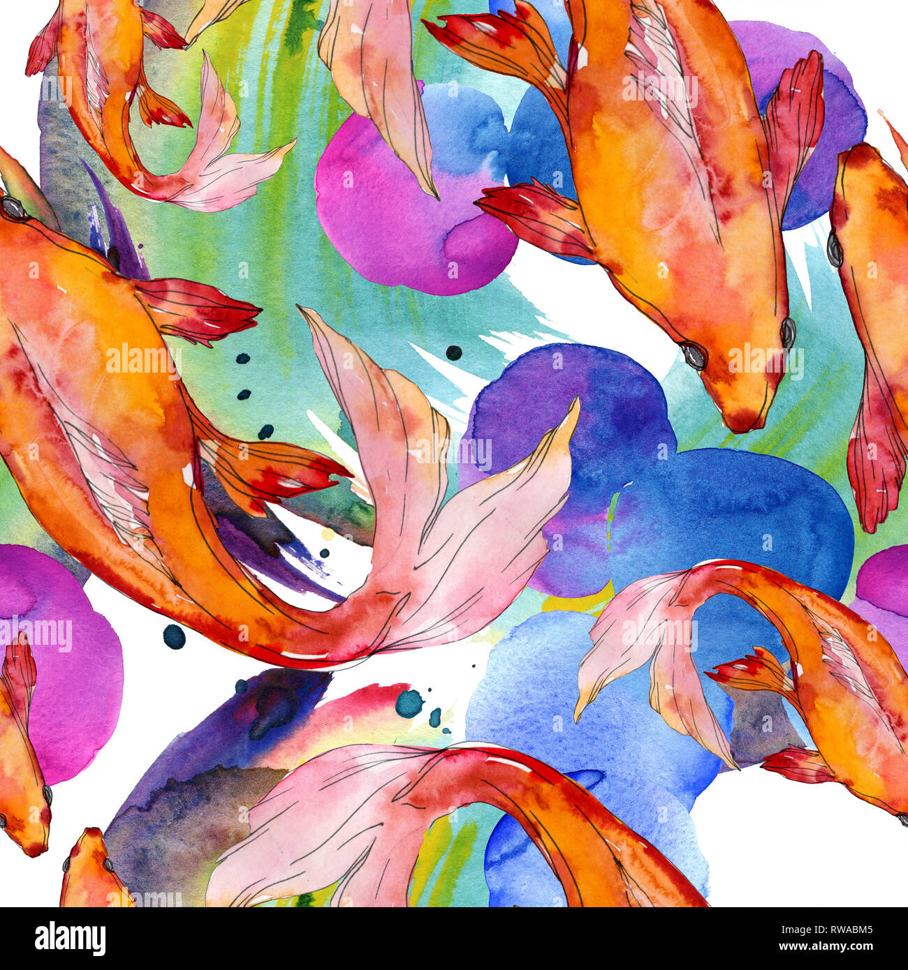 Jeu de poissons aquatiques. Mer Rouge et poissons exotiques intérieur ...