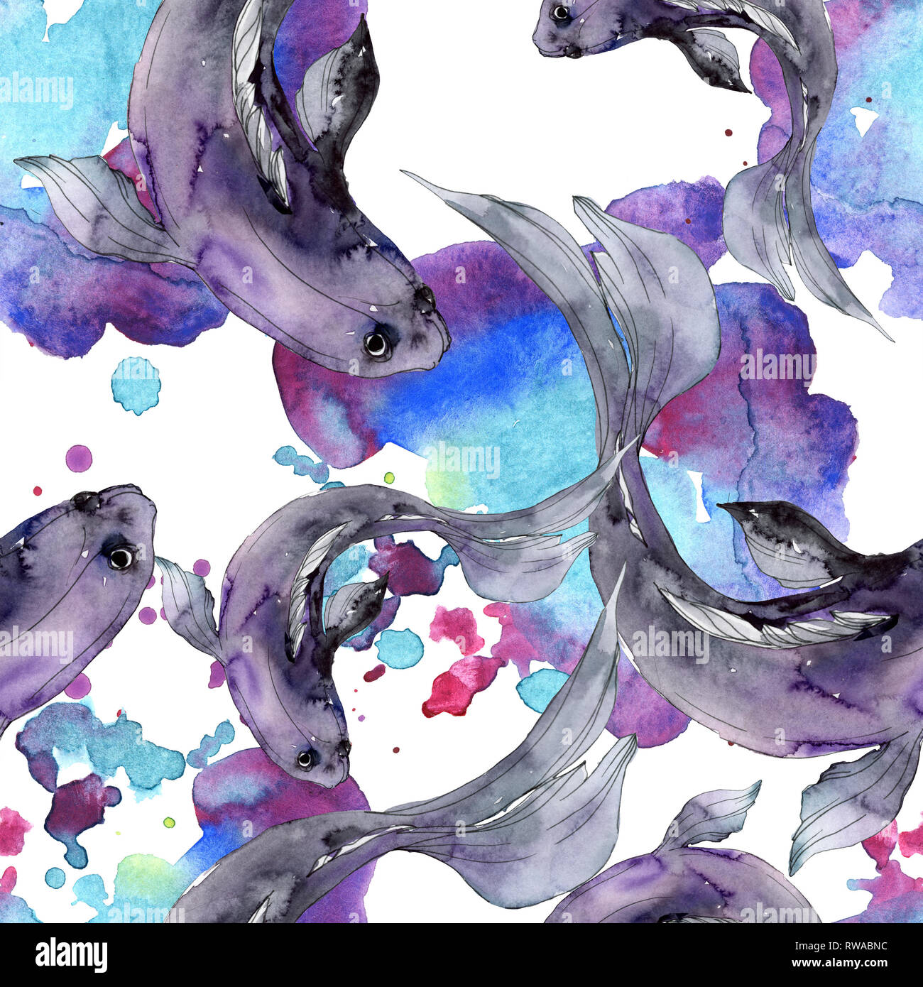 Jeu de poissons aquatiques. Mer Rouge et poissons exotiques intérieur ...