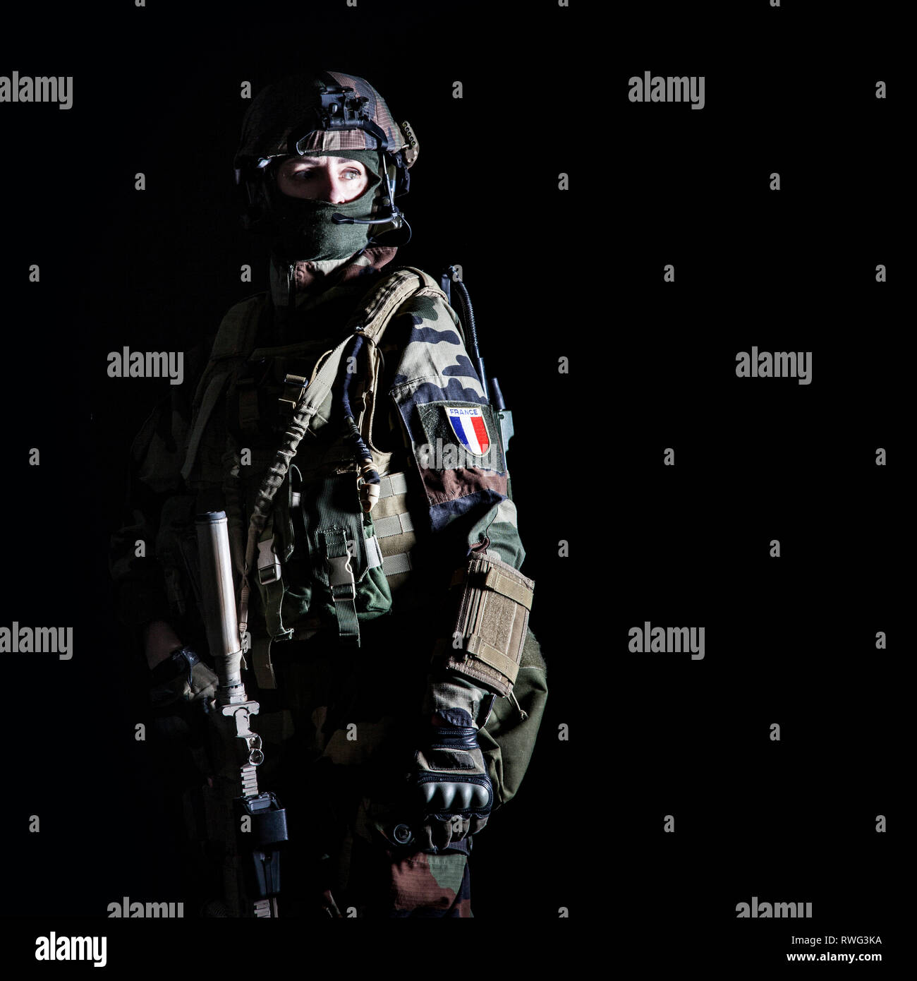 Parachutiste militaire francais Banque de photographies et d’images à ...