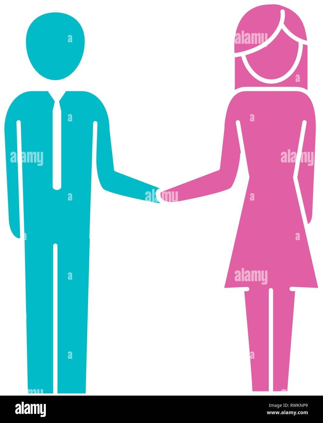 Pictogramme personnes cartoon Image Vectorielle Stock - Alamy
