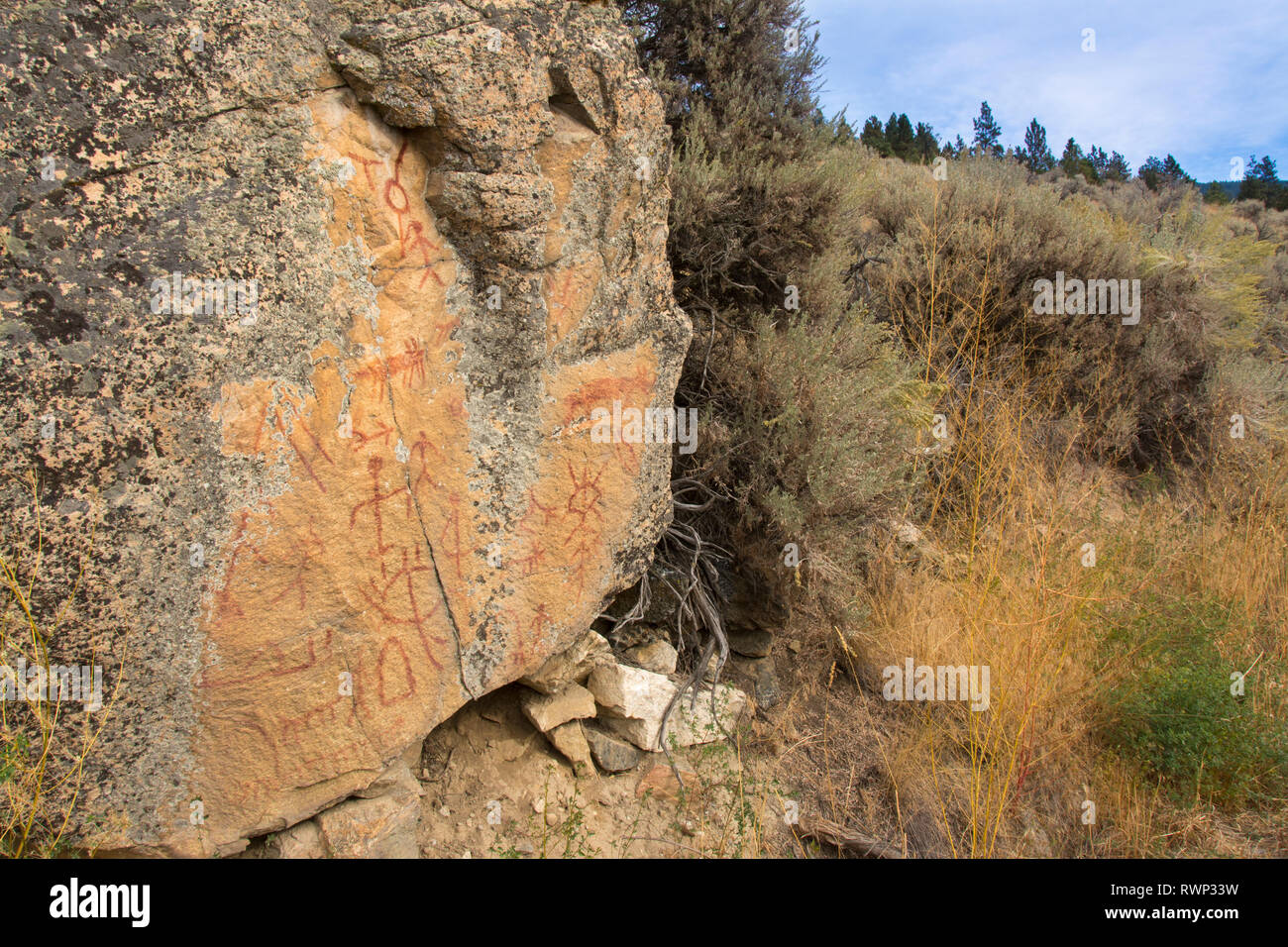 First nations pictograph Banque de photographies et d’images à haute ...