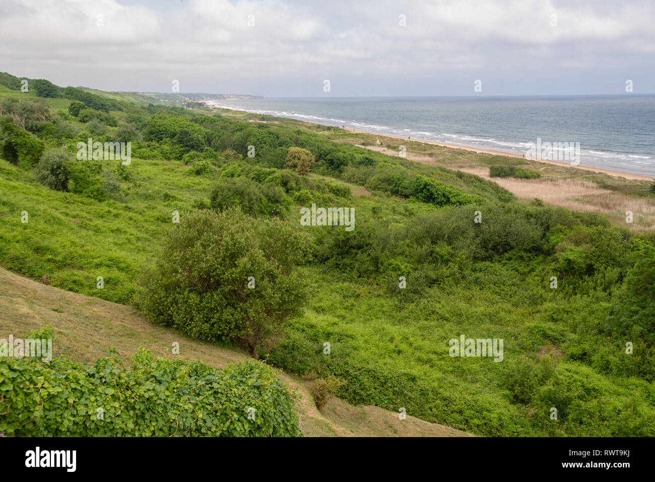 Plage De Colleville Sur Mer Banque d'image et photos - Alamy