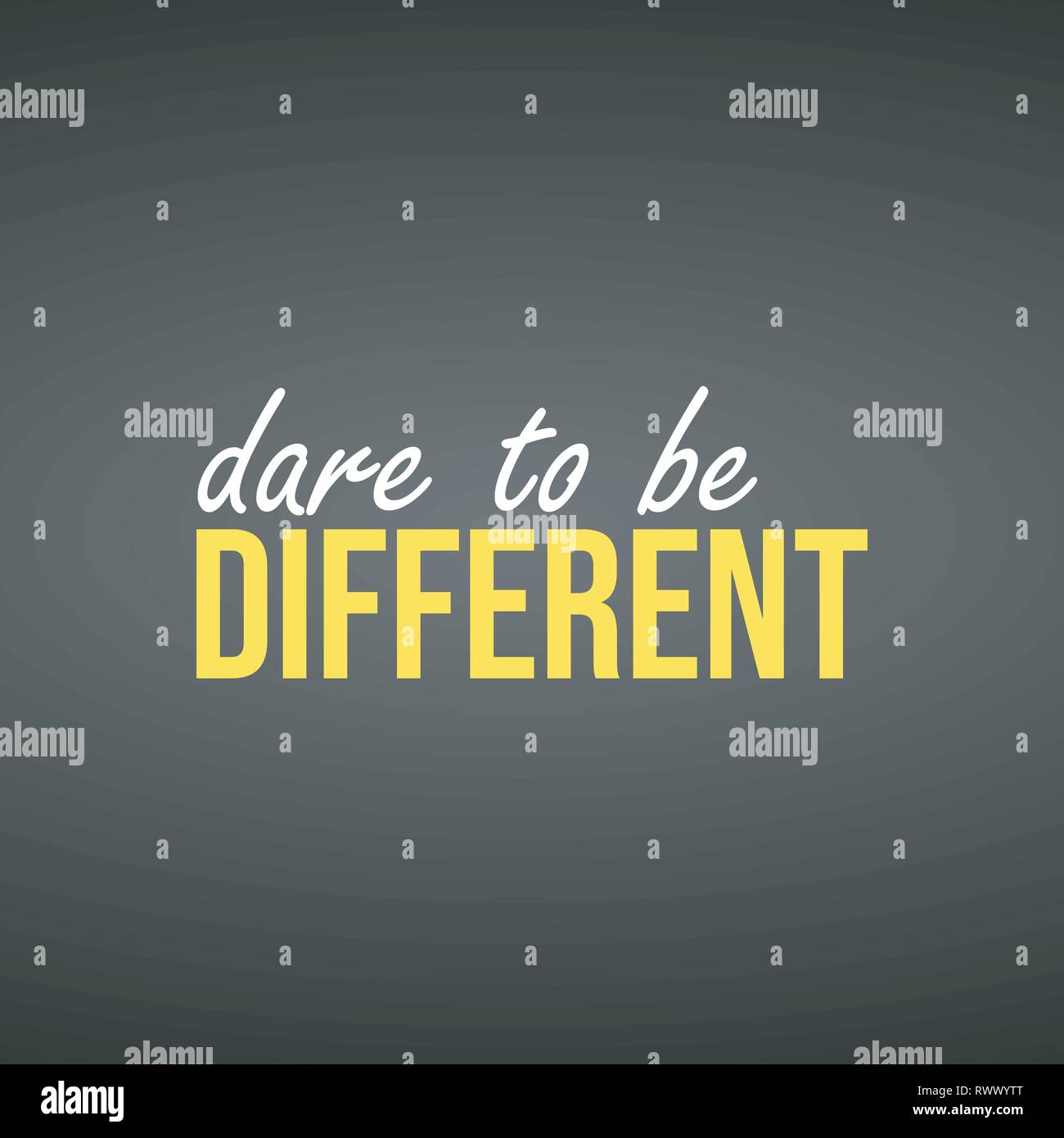 Osez être différent. Devis avec arrière-plan de la vie moderne vector ...