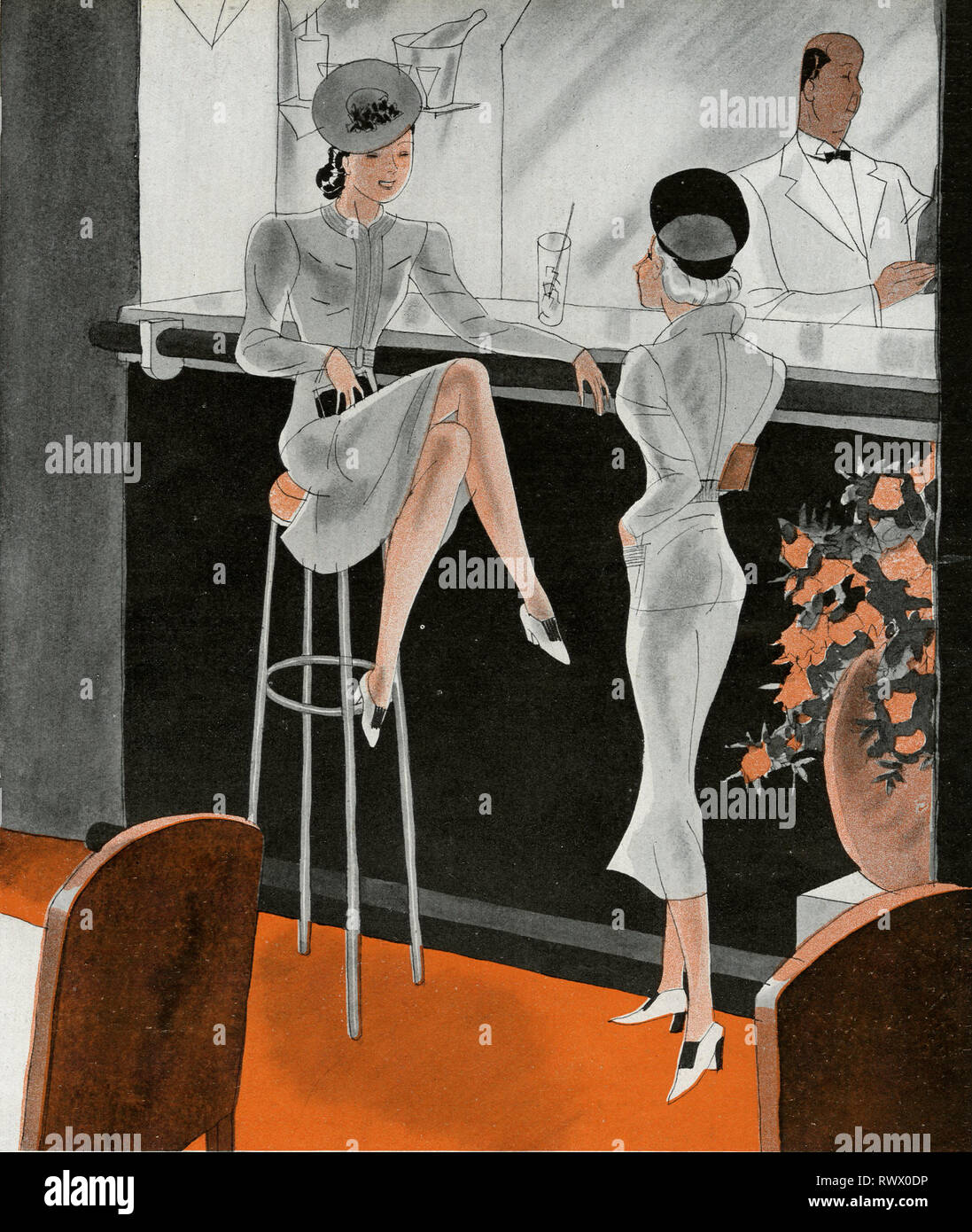 1920s france fashion magazine plate Banque de photographies et d’images ...