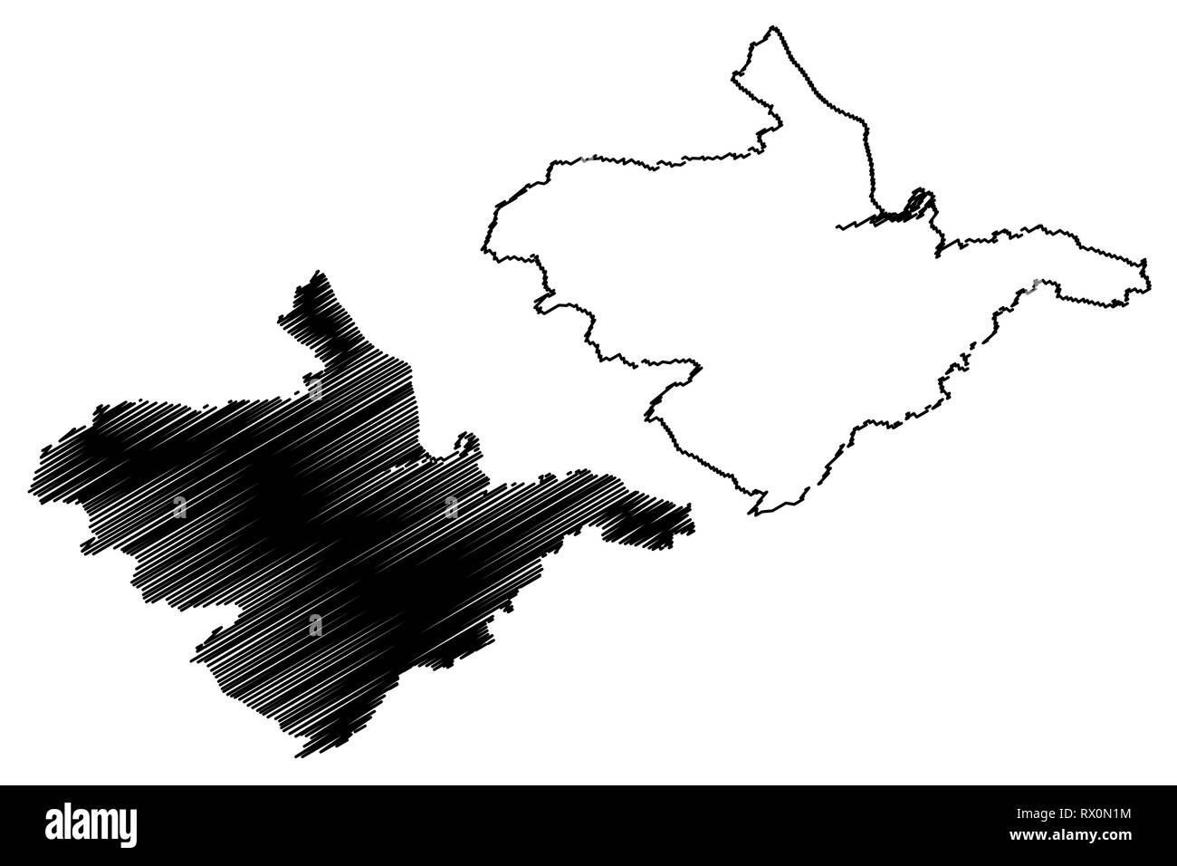 Mappa di falkirk Banque d'images noir et blanc - Alamy