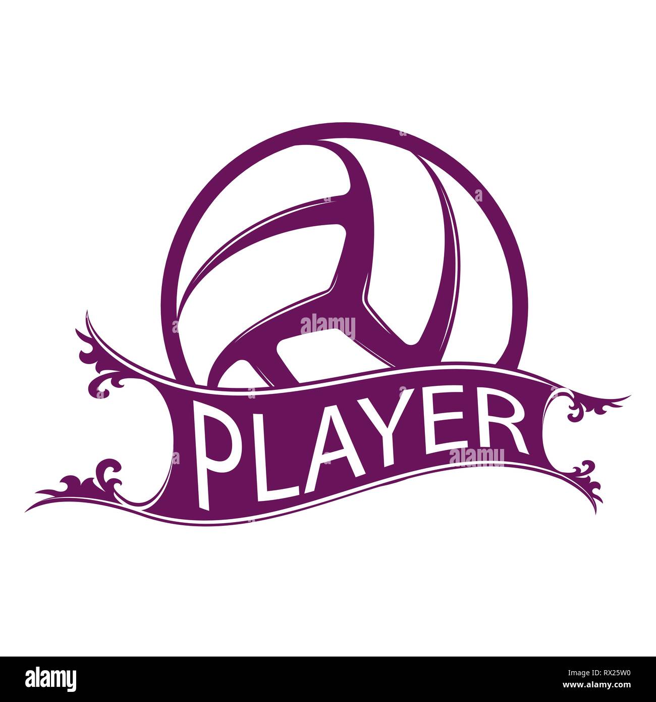 Volleyball player vector silhouette background Banque de photographies ...