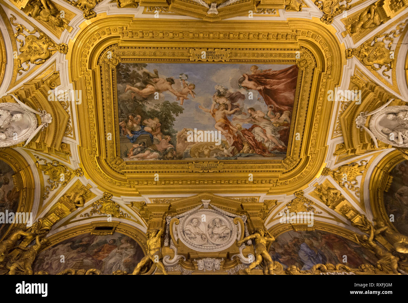 Fresques de plafond dans le Palazzo Pitti, Florence, Italie Photo Stock ...