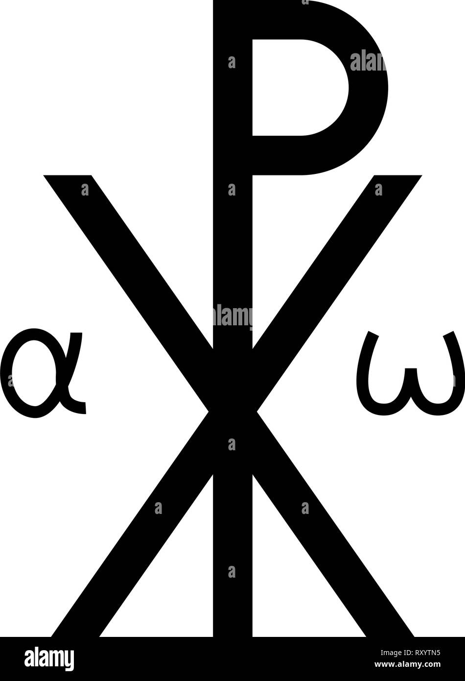 Crismon Croix symbole Xi monogramme Hi Ro Konstantin Saint Symbole ...