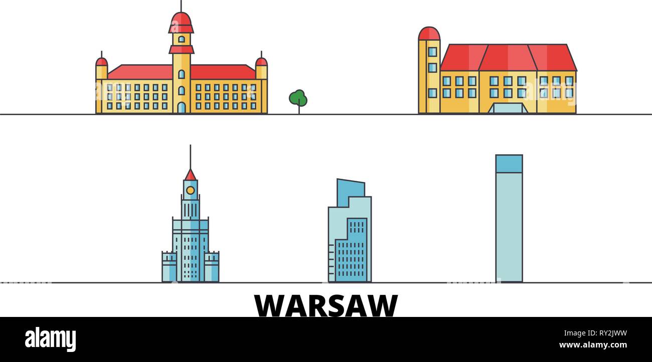 Visite de la ville de varsovie Banque d'images vectorielles - Alamy