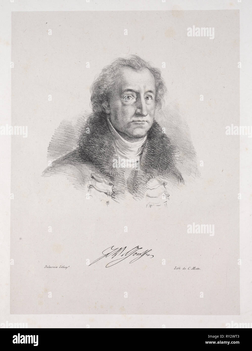 Portrait de johann wolfgang von goethe Banque de photographies et d ...