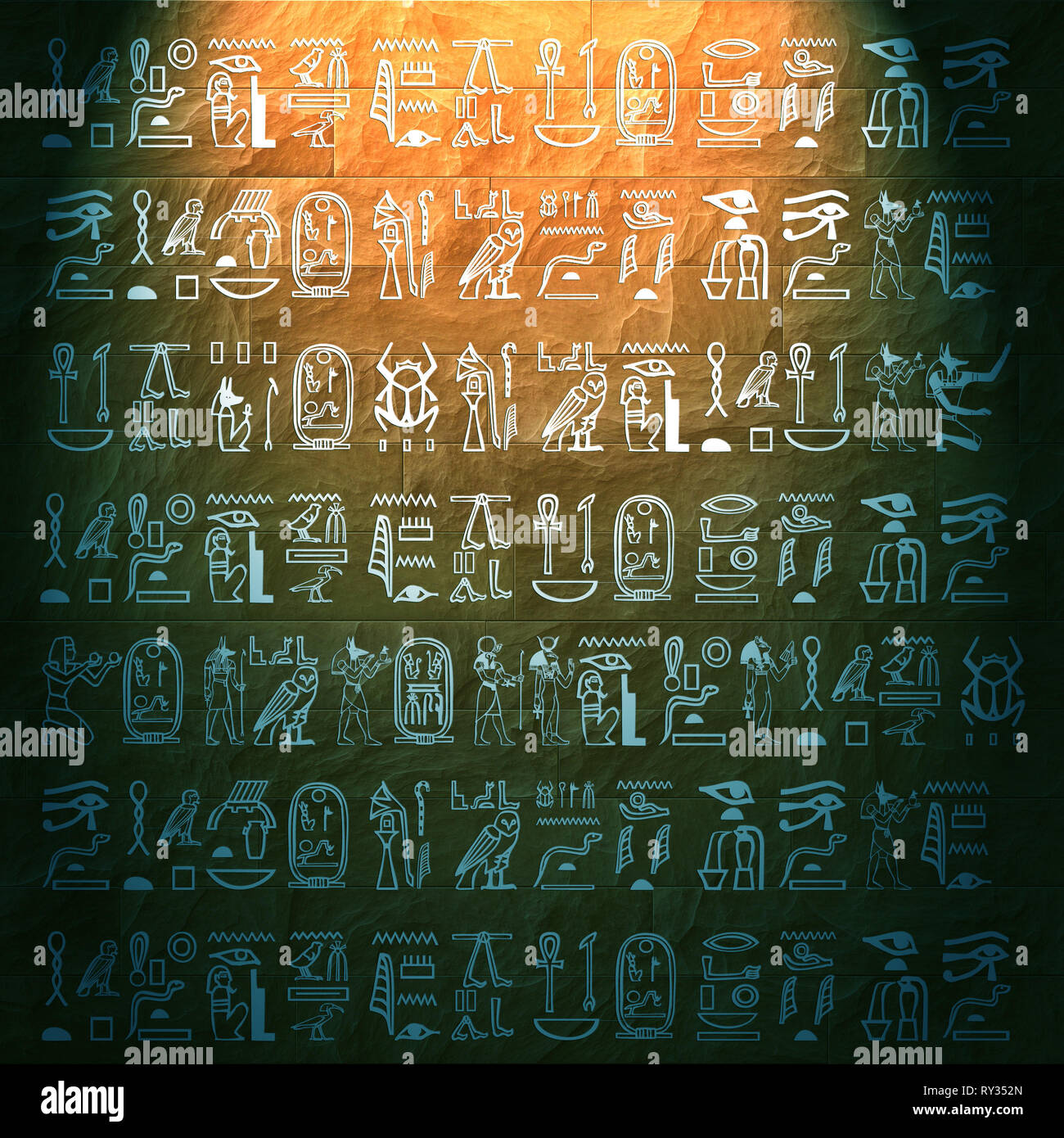 Écriture égyptienne ancienne Banque de photographies et d’images à ...